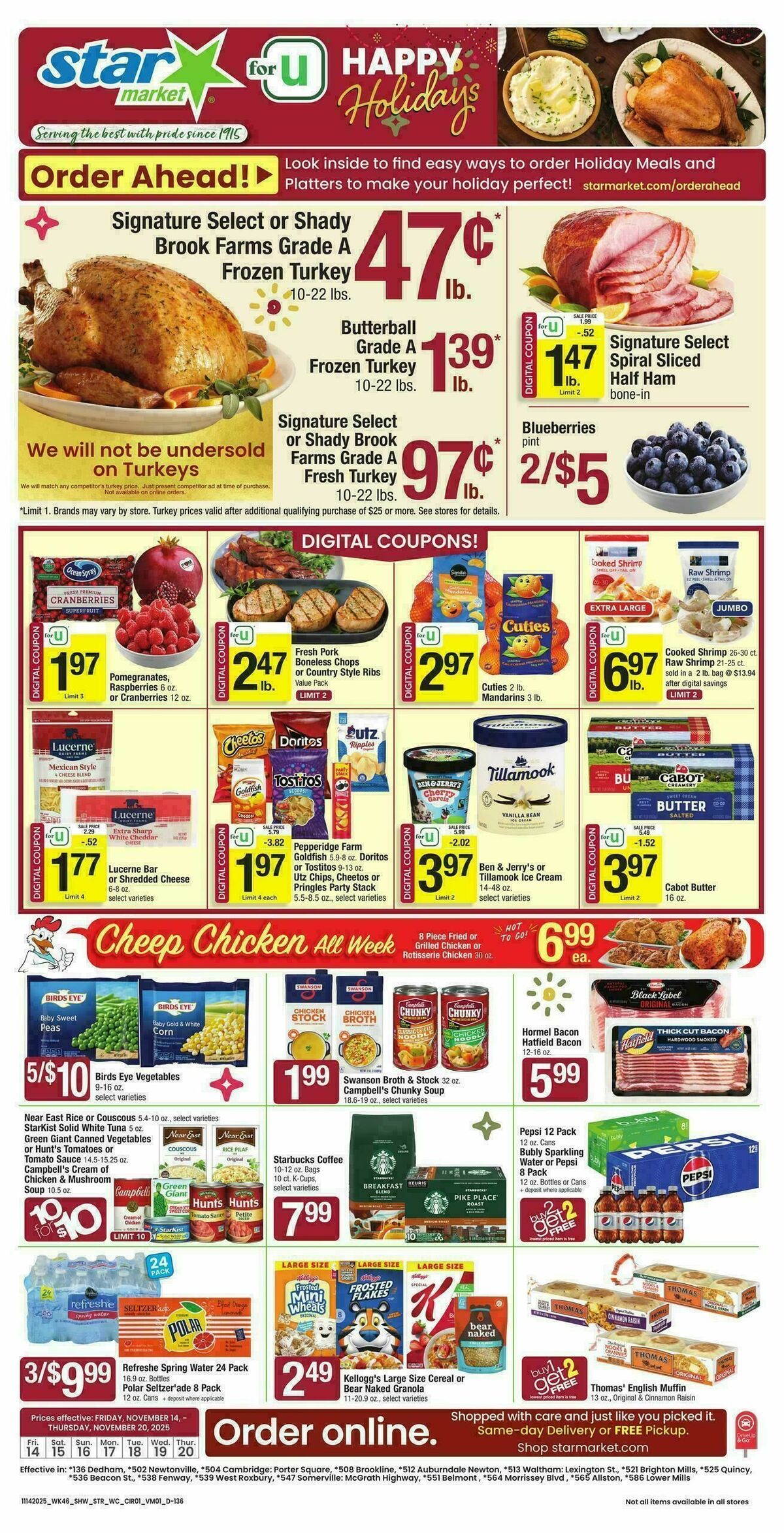 Star Market Flyer from November 14