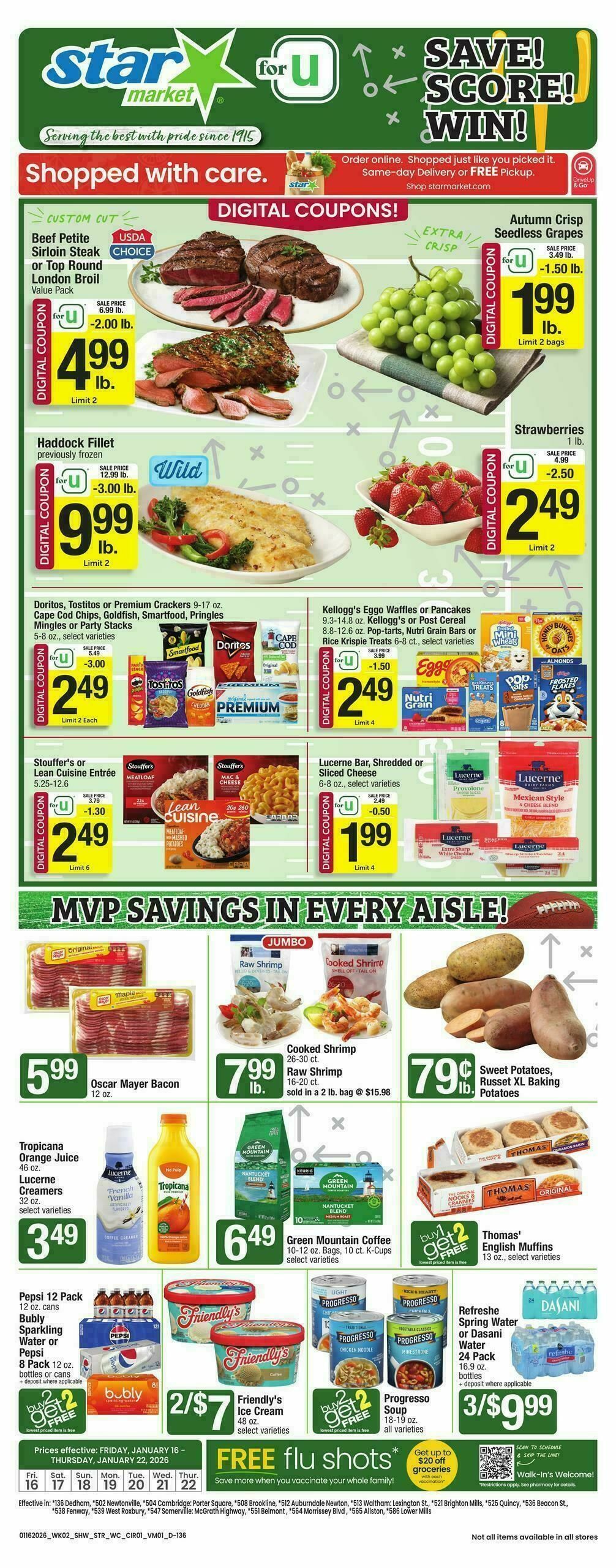 Star Market Flyer from January 16