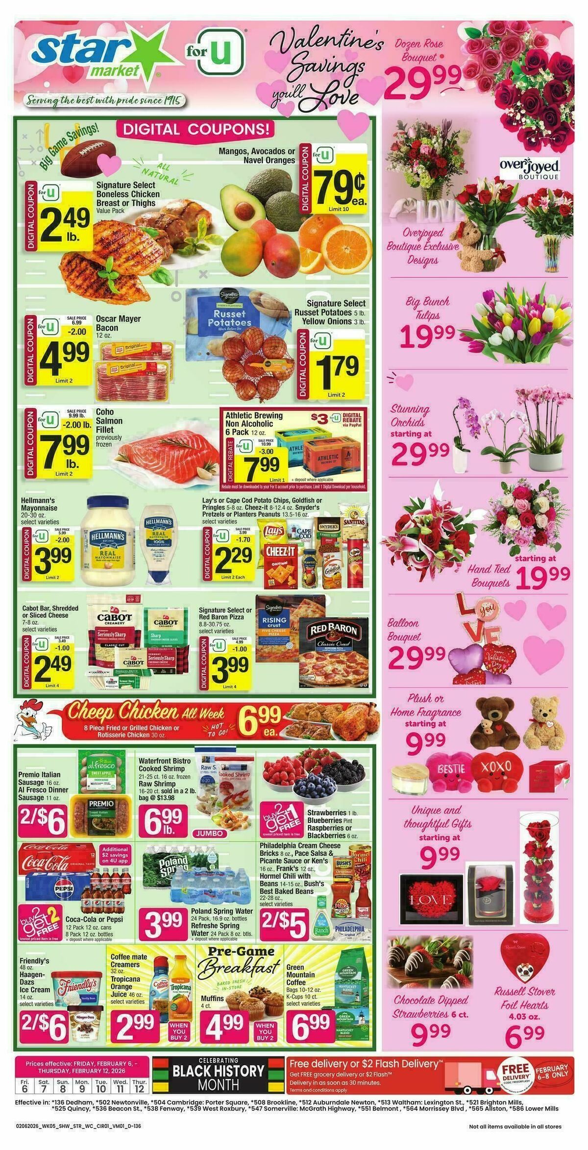 Star Market Flyer from February 6