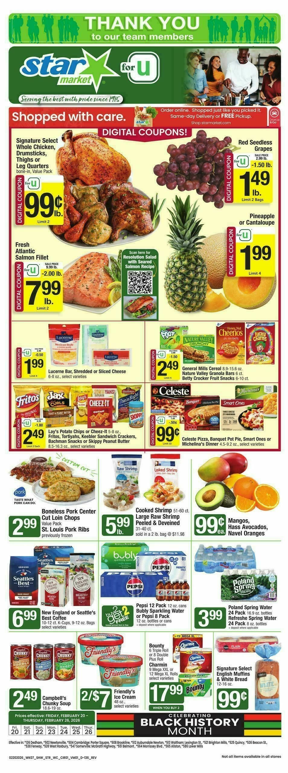 Star Market Flyer from February 20