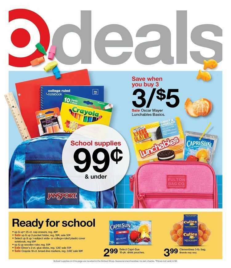 Target Weekly Ad & Weekly Deals from August 21