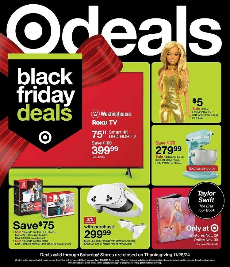 Target Weekly Ad & Weekly Deals from November 24