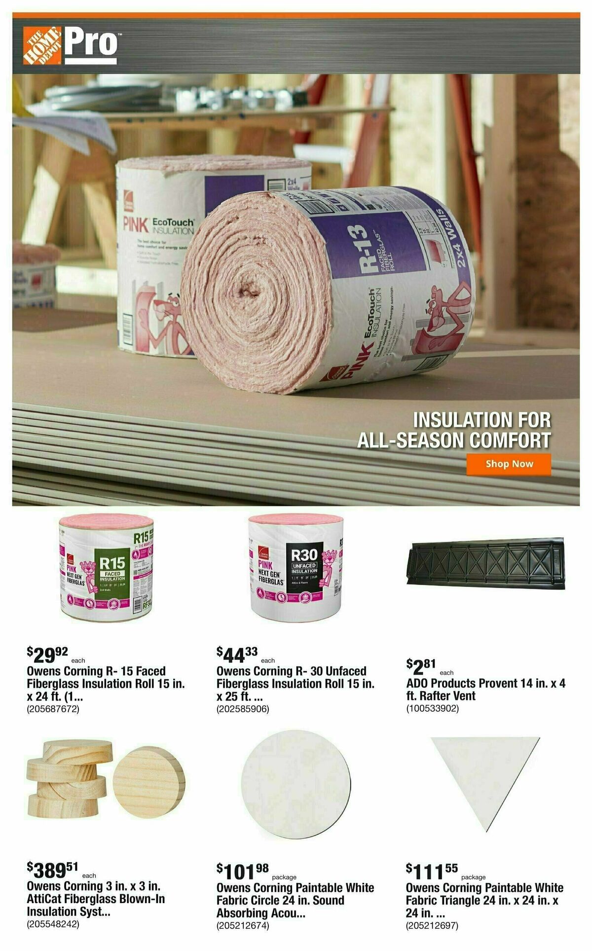 The Home Depot Pro Local Ad & Catalog from September 11
