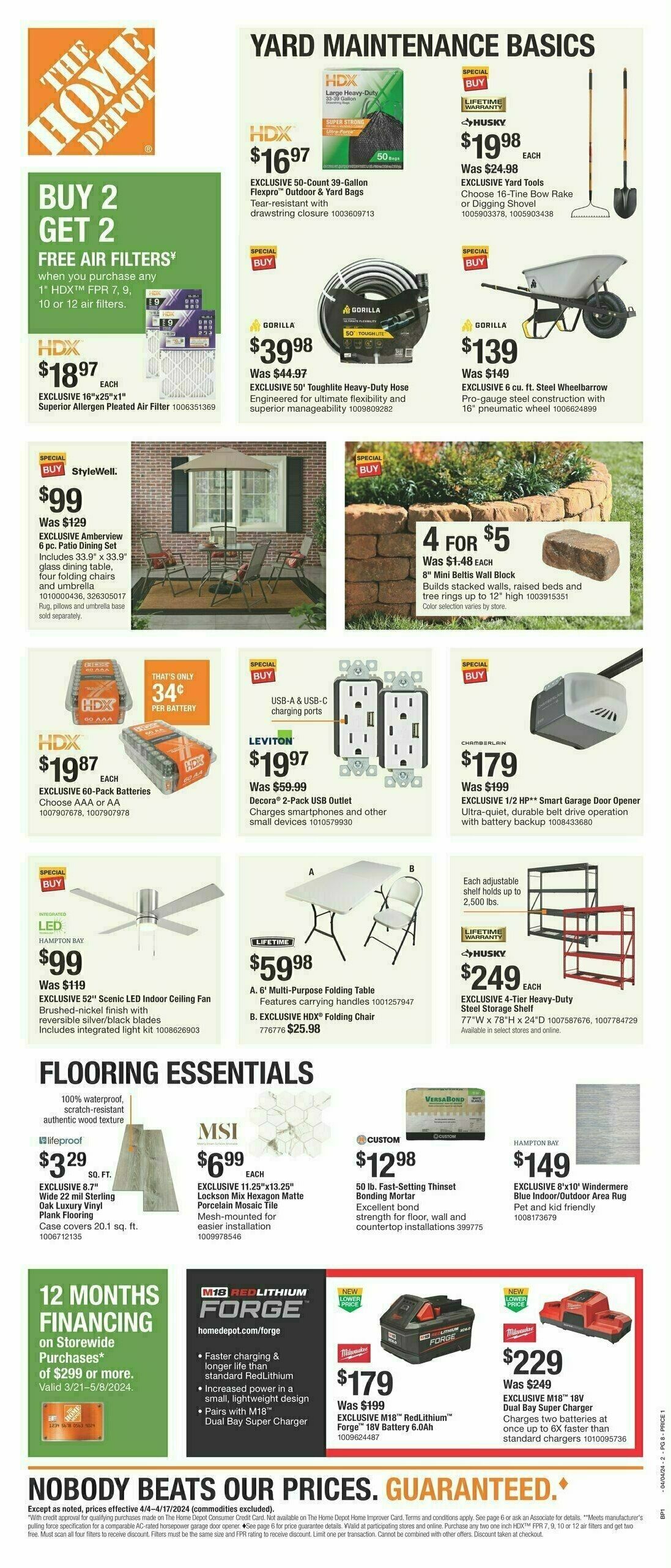 The Home Depot Early Spring Black Friday Local Ad & Catalog from April ...