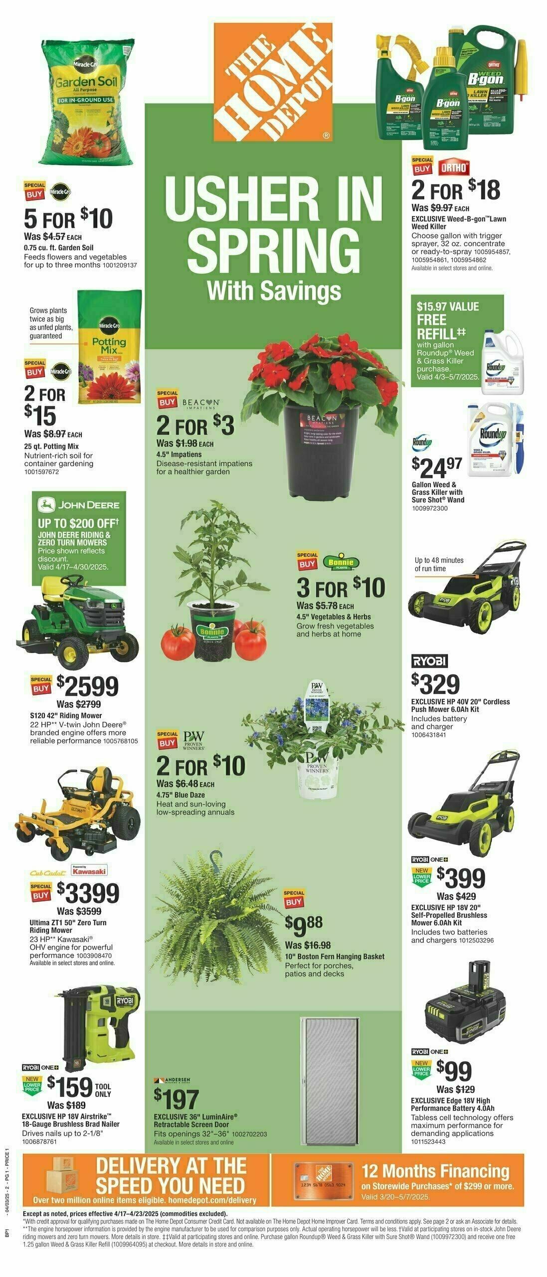 The Home Depot Usher In Spring Local Ad & Catalog from April 17