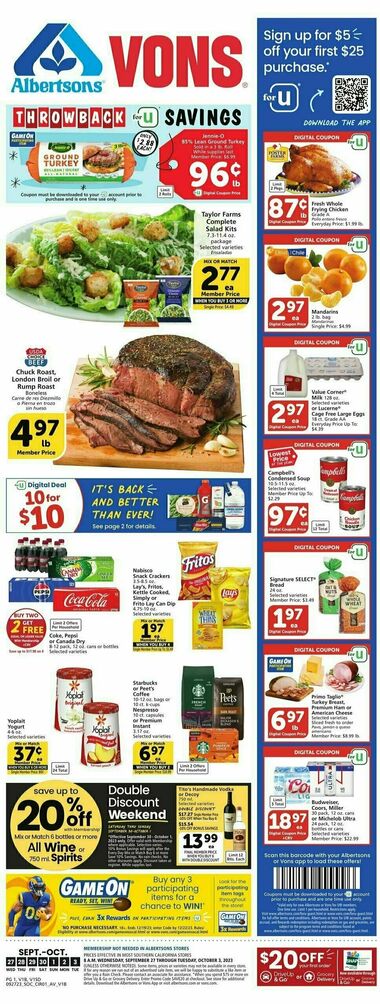 Vons Weekly Ad