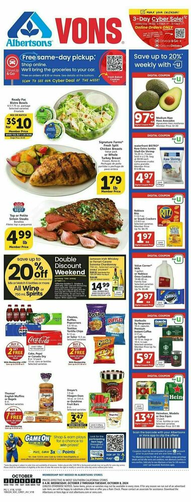 Vons - Thompson Blvd, Ventura, CA - Hours & Weekly Ad