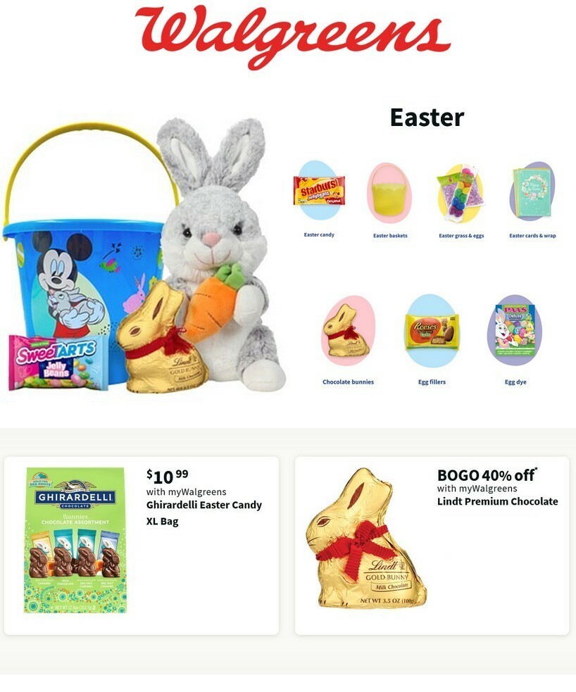 Walgreens Easter Weekly Ads & Deals from March 26