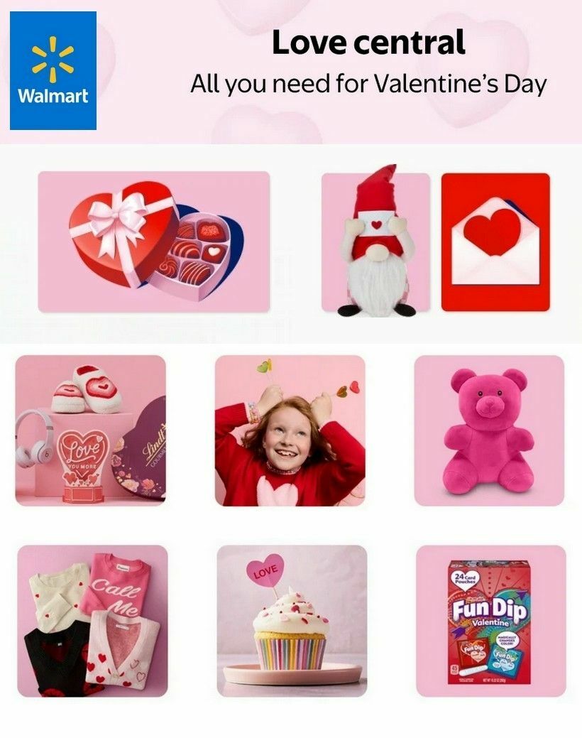 Walmart Valentine's Day Weekly Ads and Special Buys from February 3
